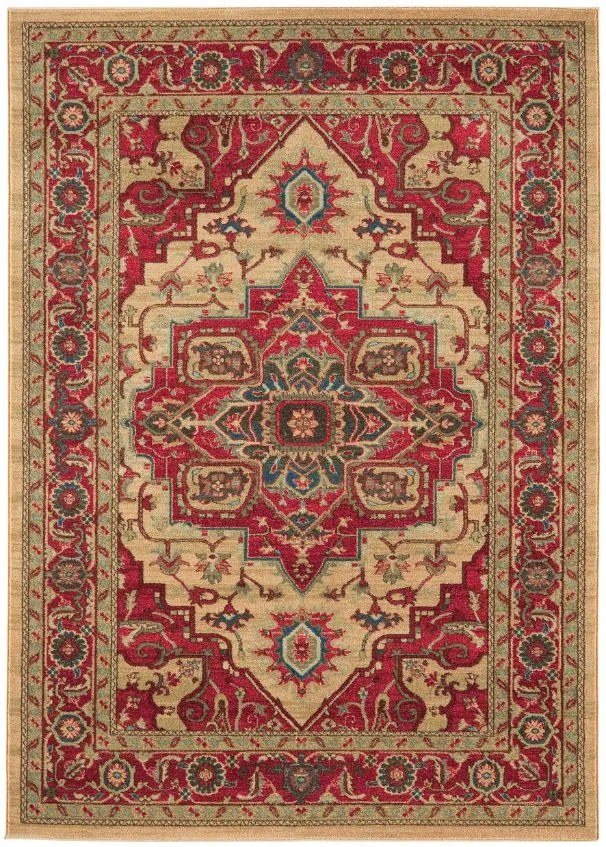 Červený  koberec Byrne 10 Rozměry: 160x230 cm