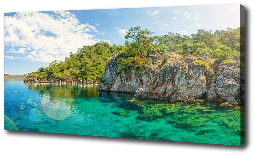 Wallmuralia Foto obraz canvas Modrá laguna 100x50 cm