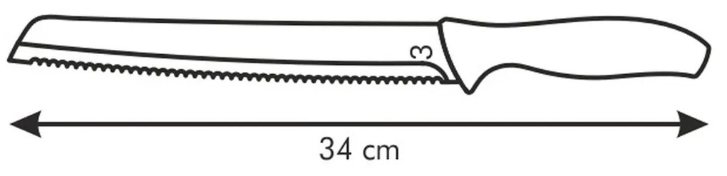TESCOMA Nůž na chléb SONIC 20 cm