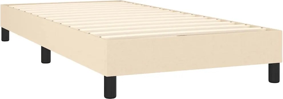 Box spring postel s matrací krémová 100 x 200 cm textil 3140118