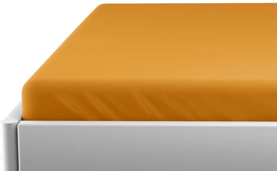 Jersey prostěradlo do dětské postýlky meruňková 60 x 120 cm