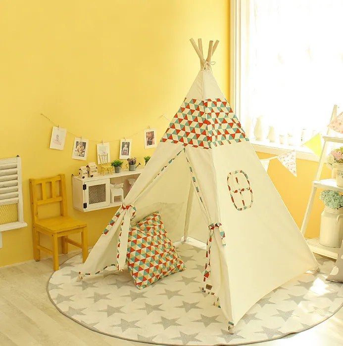 Forclaire Teepee Indián s polštářem