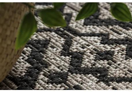 koberec SIZAL FLOORLUX 20510 stříbro / černý velikost 140x200 cm | krásné koberce cz