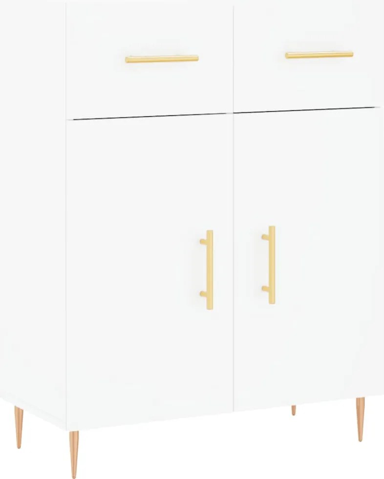 Skříň highboard bílá 69,5 x 34 x 180 cm kompozitní dřevo 3198521