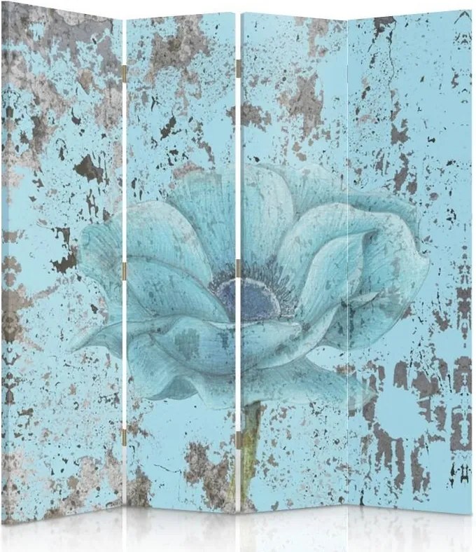 Paraván - Flower 5 | čtyřdílný | oboustranný 145x150 cm