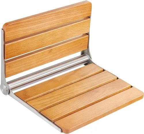 skládací dubové sedátko do sprchy 40,9 × 34 cm nástěnná sprchová lavice 199,6 kg