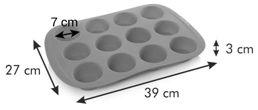 TESCOMA Forma 12 muffinů DELÍCIA SiliconPRIME