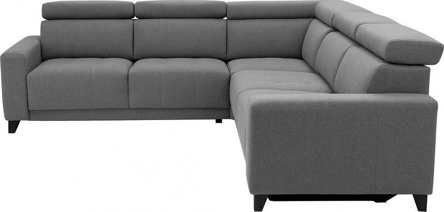 Casarredo - Komfort nábytek Rohová sedací souprava BRIANA rozkládací s úložným prostorem, pravá, látky A1 | potah: gemma 11,barva: N7 černá