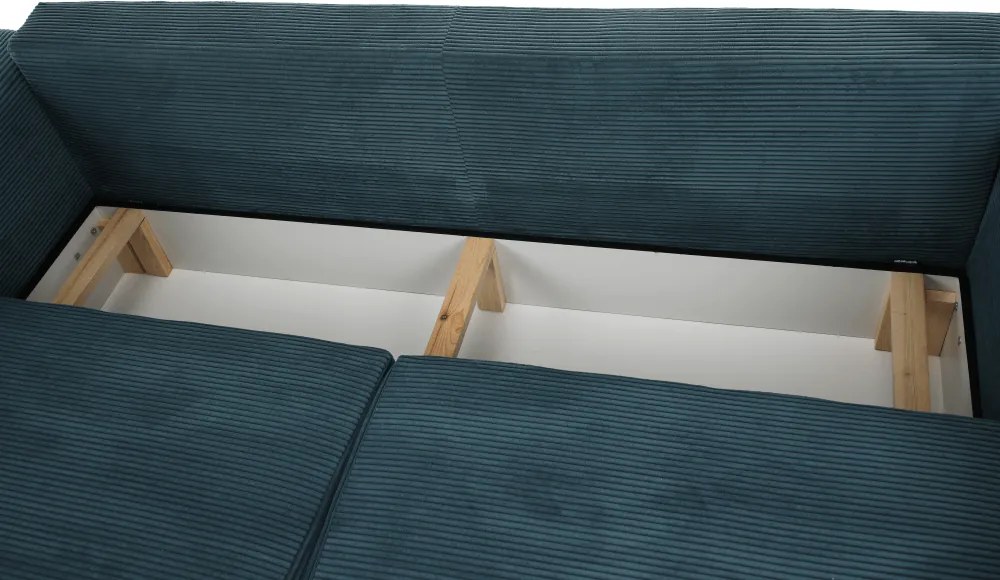 Extra prostorná pohovka, modrá / mentolová / světle šedá, Gilena BIG SOFA
