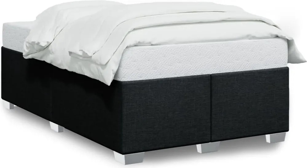 Rám postele bez matrace černý 120 x 200 cm textil 3284466