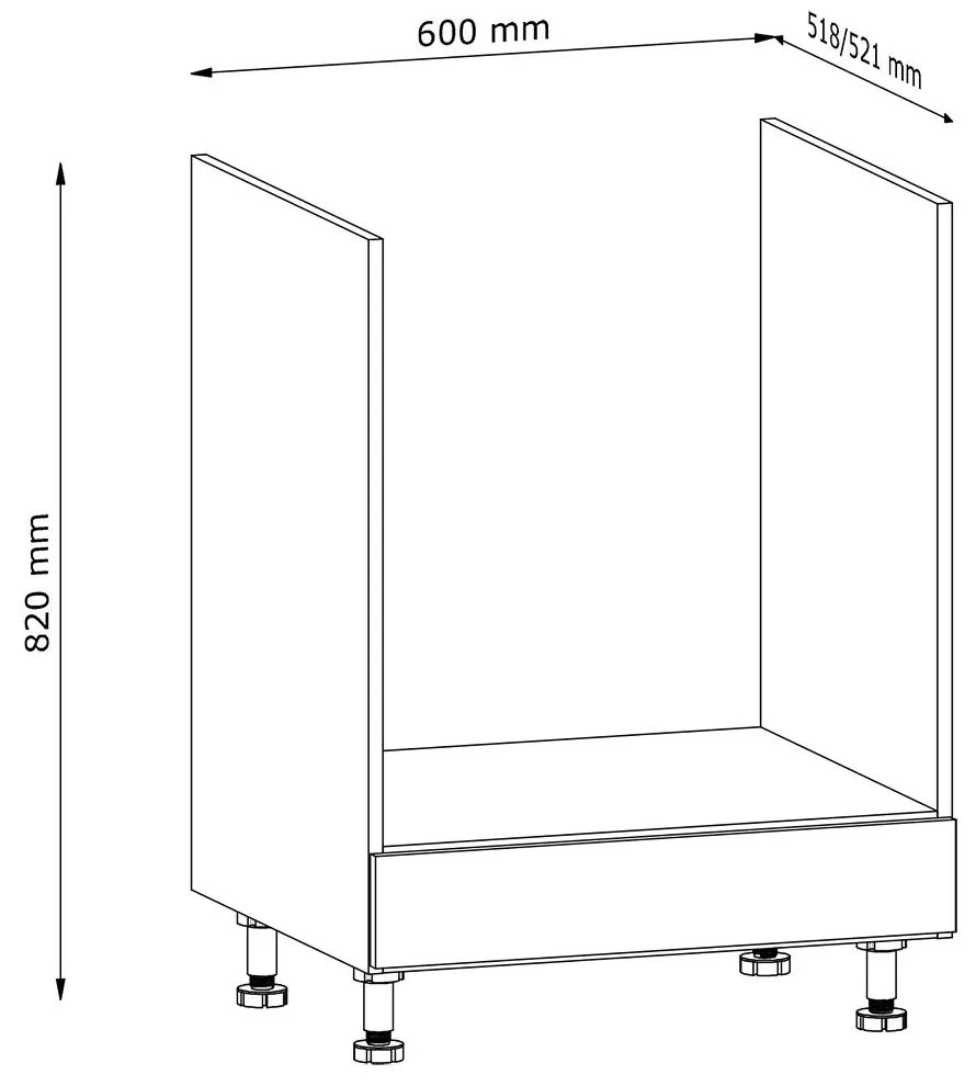 Kuchyňská linka LANGEN ap | 180 cm | PUSH OPEN | artisan | AKCE