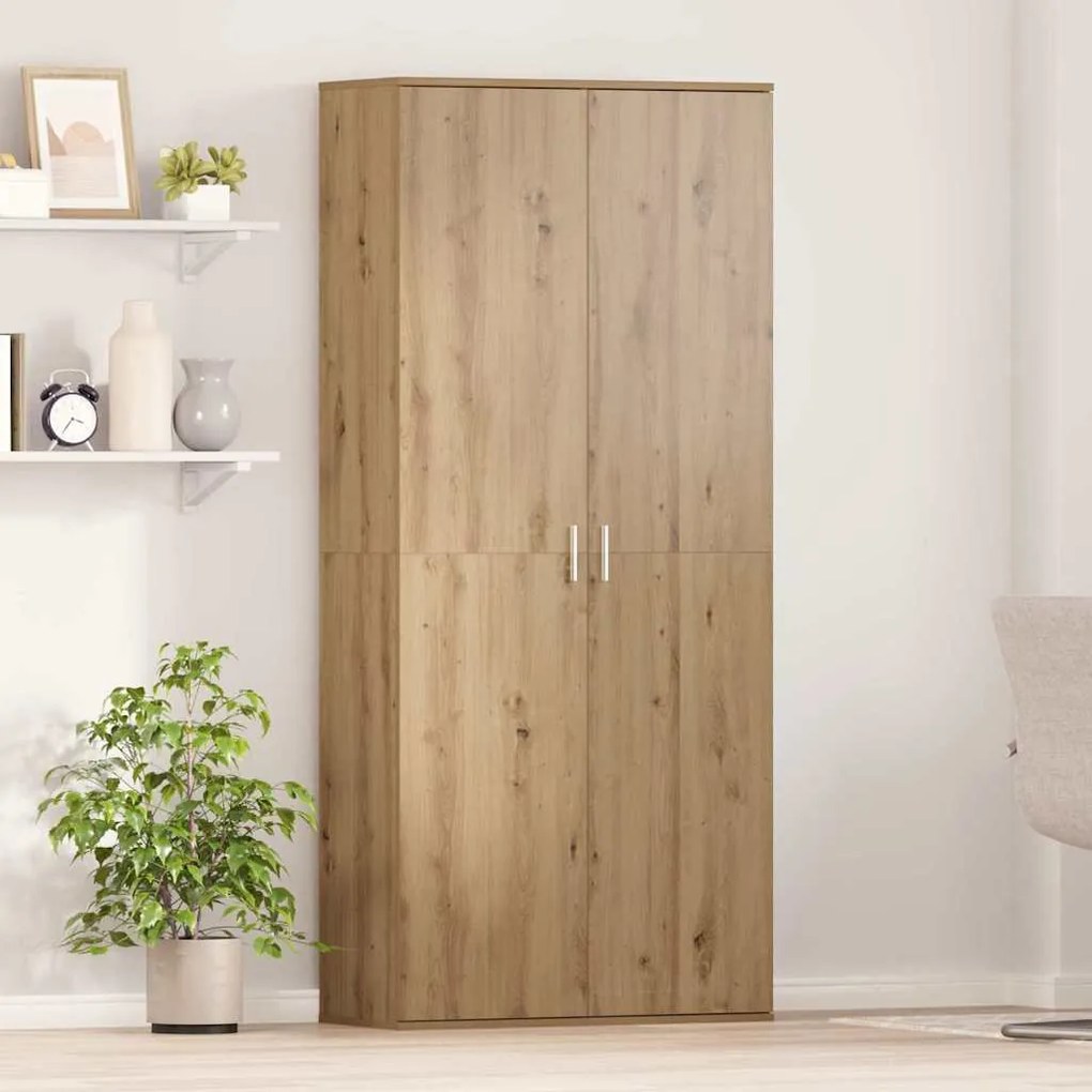 Vysoká skříň 80 x 35 x 180 cm Kompozitní dřevo dub artisan 3365562