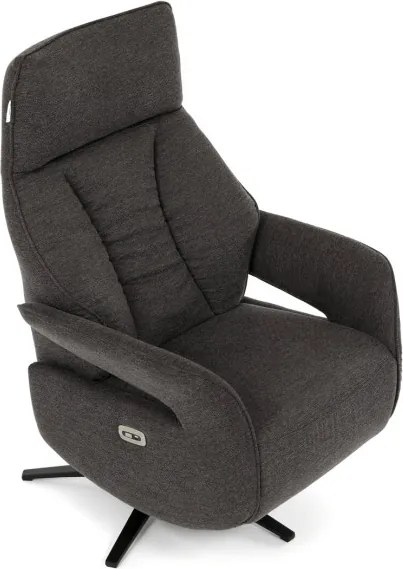 Polohovací křeslo hnědé, elektrické TV-B3973 BR2