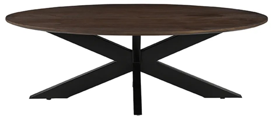 LABEL51 Konferenční stolek JAMES tmavě hnědá 130 cm