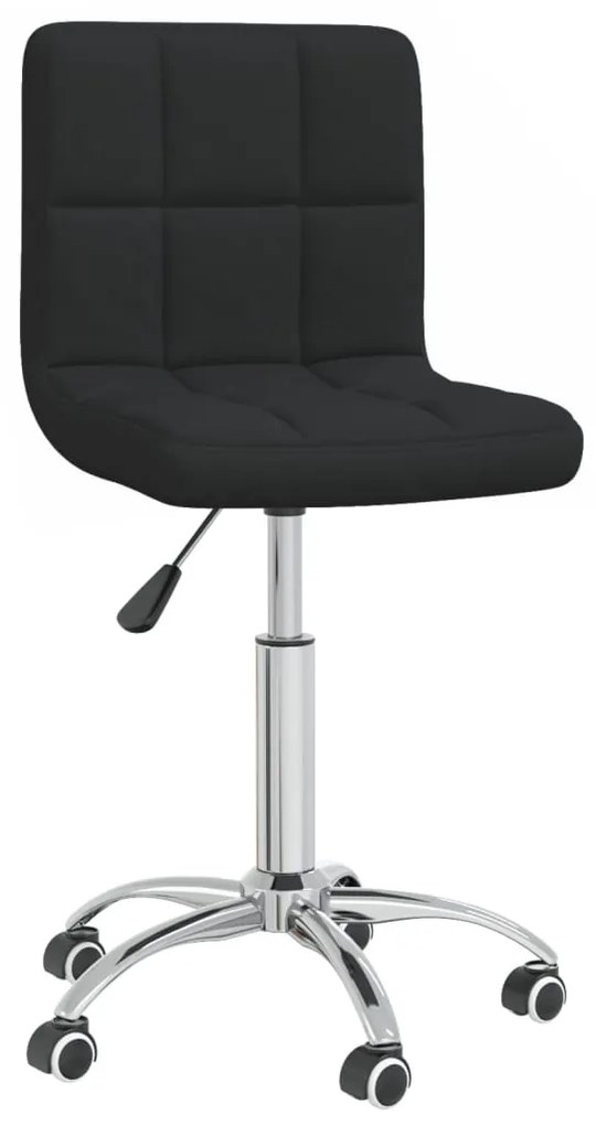 Otočná jídelní židle černá textil 3087537