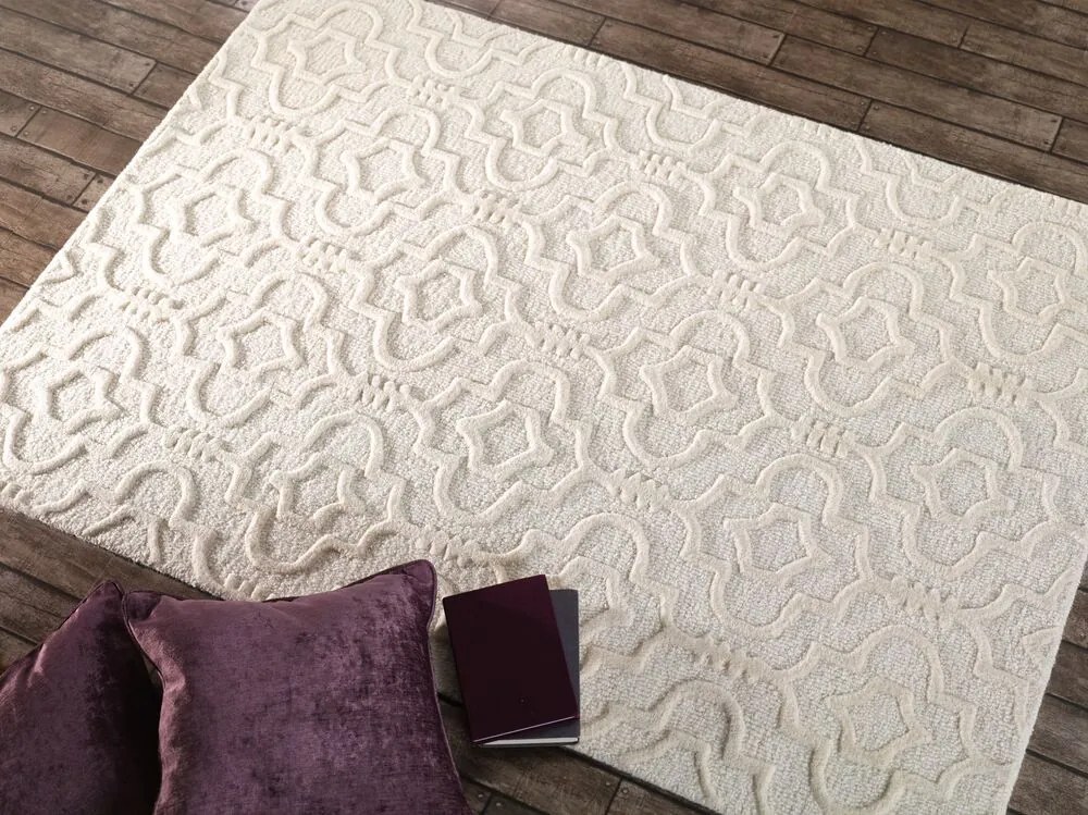 DOPREDAJ: 120x170 cm Kusový koberec Moorish Marrakech Cream, 120x170, biela, chodba / predsieň, Flair Rugs