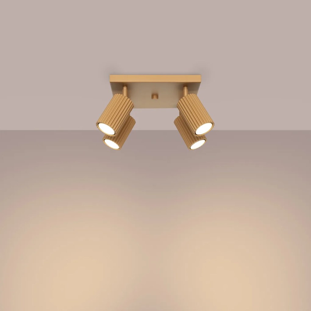 Sollux Lighting Stropní svítidlo KARBON 4 zlaté