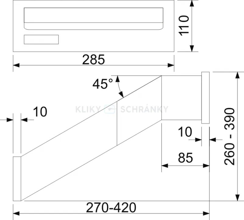 BK38 N poštovní schránka