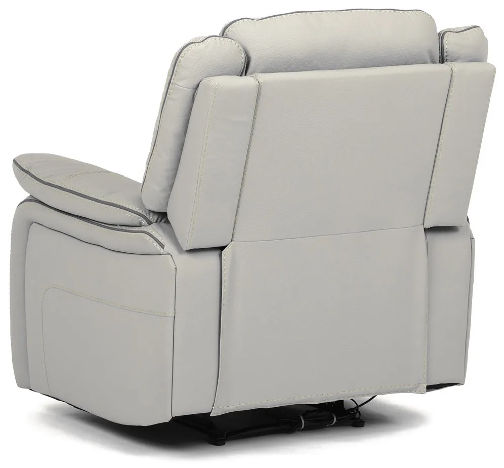AUTRONIC TV a relaxační křeslo s elektrickým ovládáním, potah ekokůže v odstínu lanýž TV-4119 LAN