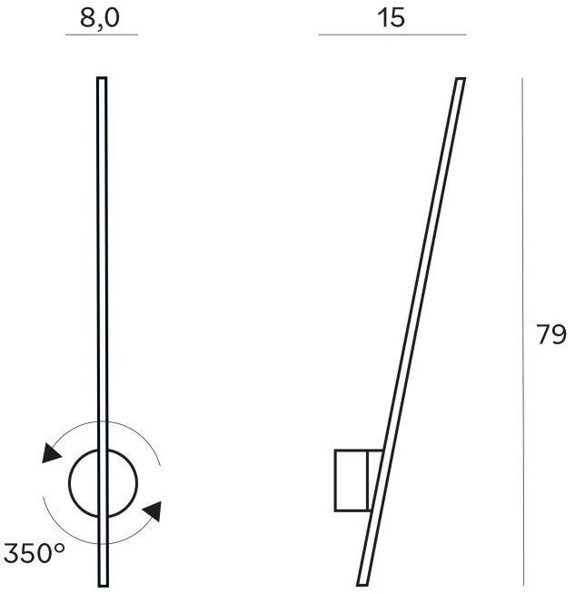 Maxlight W0212 Nástěnné polohovatelné LED svítidlo SPIDER IP44 bílé