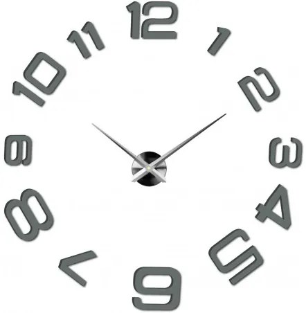 Moderní nalepovací nástěnné hodiny | 3D hodiny 12S053-Wanduhr HEU-