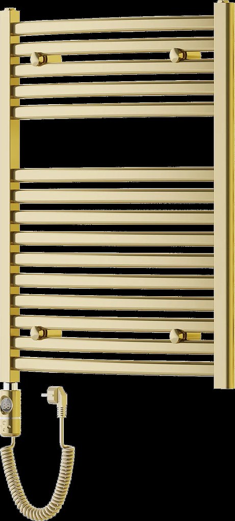 Mexen Helios, elektrické topné těleso 800 x 600 mm, 600 W, zlatá lesklá, W103-0800-600-2600-50