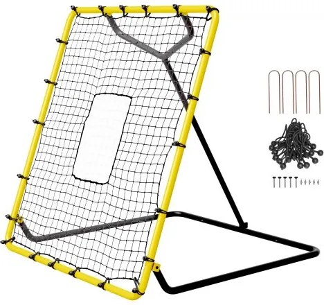 Baseballová a softballová odrazová síť 1,22 × 1,37 m PitchBack Nastavitelné úhly