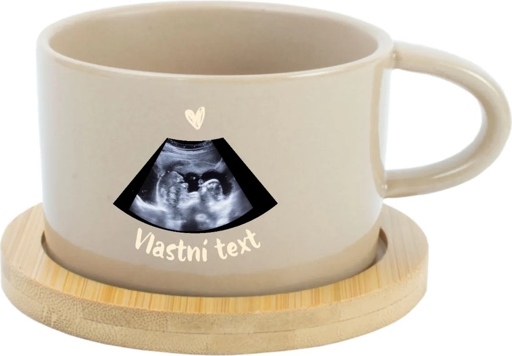 Personalizovaný keramický hrníček "MAKRONKA" s ultrazvukem