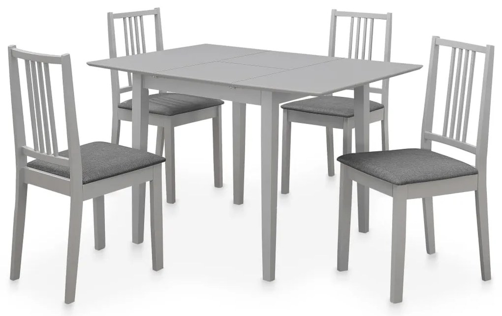 5dílný jídelní set MDF šedý 276398