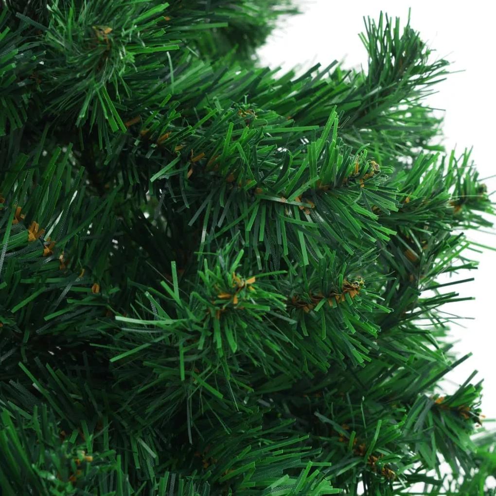 vidaXL Umělý vánoční stromek s LED a sadou koulí 150 cm 380 větviček [3077488] Barva: zelená a zlatá