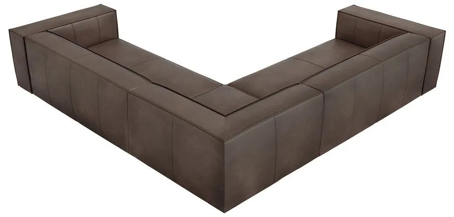 Hnědá kožená rohová pohovka (variabilní) Madame – Windsor & Co Sofas