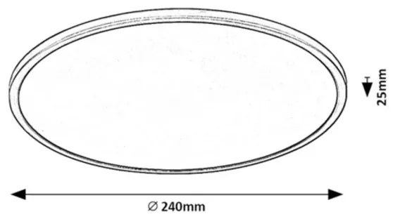 Rabalux 71155 - LED Stmívatelné stropní svítidlo EZIO LED/15W/230V 3000K 24 cm
