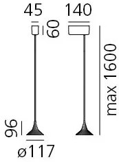 Artemide Unterlinden, mosazné svítidlo s texturou dřeva, 7,5W LED 3000K, Ø 11,7cm