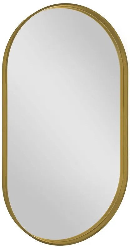 Sapho AVONA oválné zrcadlo v rámu 40x70cm, zlatá mat