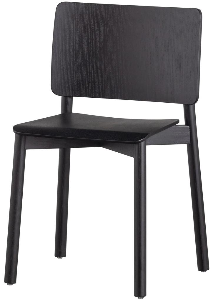 WOOOD Jídelní židle KAREL černá