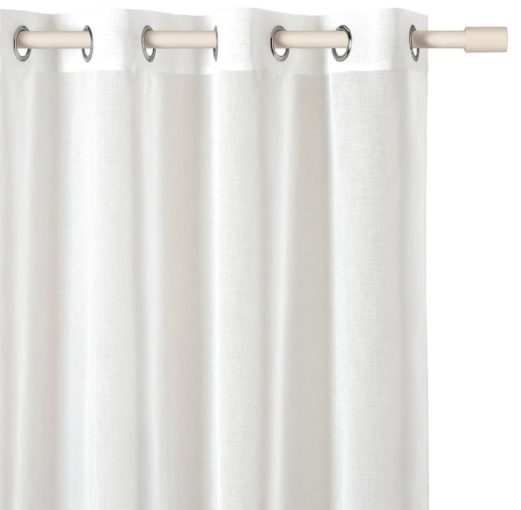 Room99 Záclona na kroužcích Novelia Barva: Bílá, Velikost: 140 x 280 cm