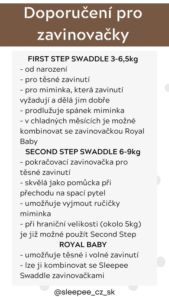 Sleepee Bavlněná zavinovačka od 3 kg RŮŽOVÁ + čepička ZDARMA