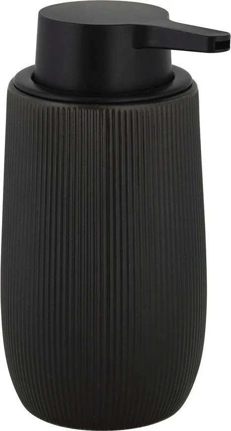 Černý plastový dávkovač mýdla 400 ml Fablo – Wenko