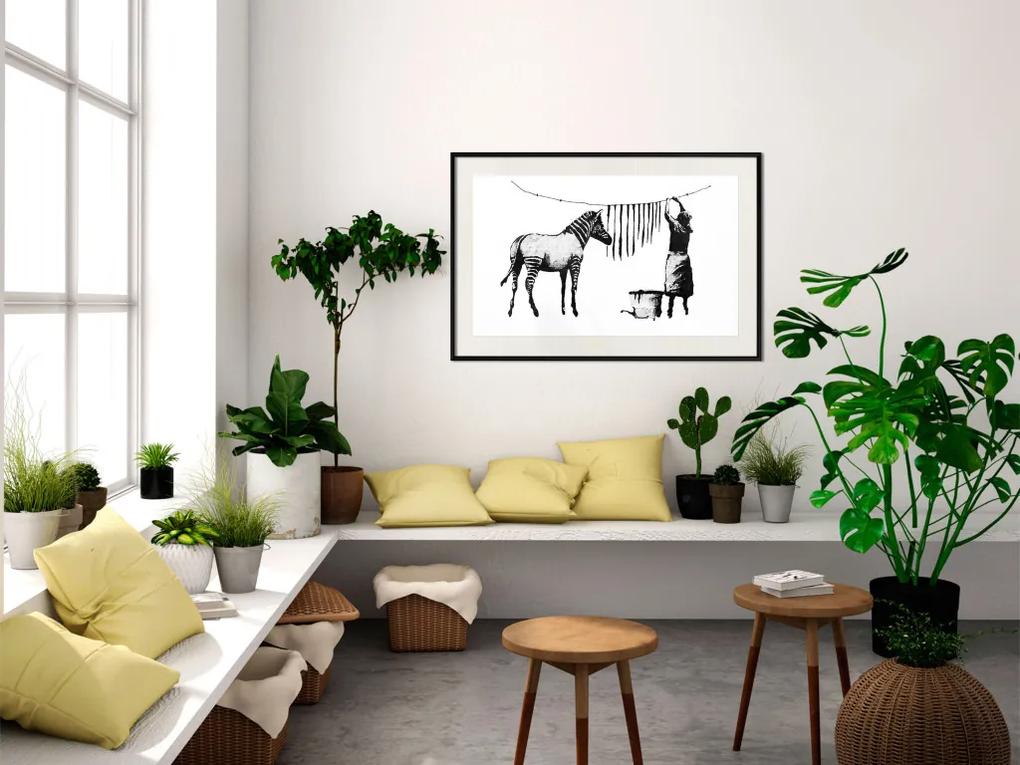 Plakát Banksy: Mytí zebry