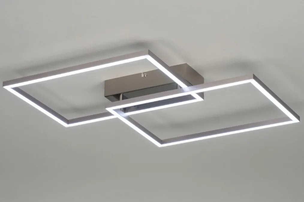 Stropní stmívatelné designové LED svítidlo do obýváku York Quadro
