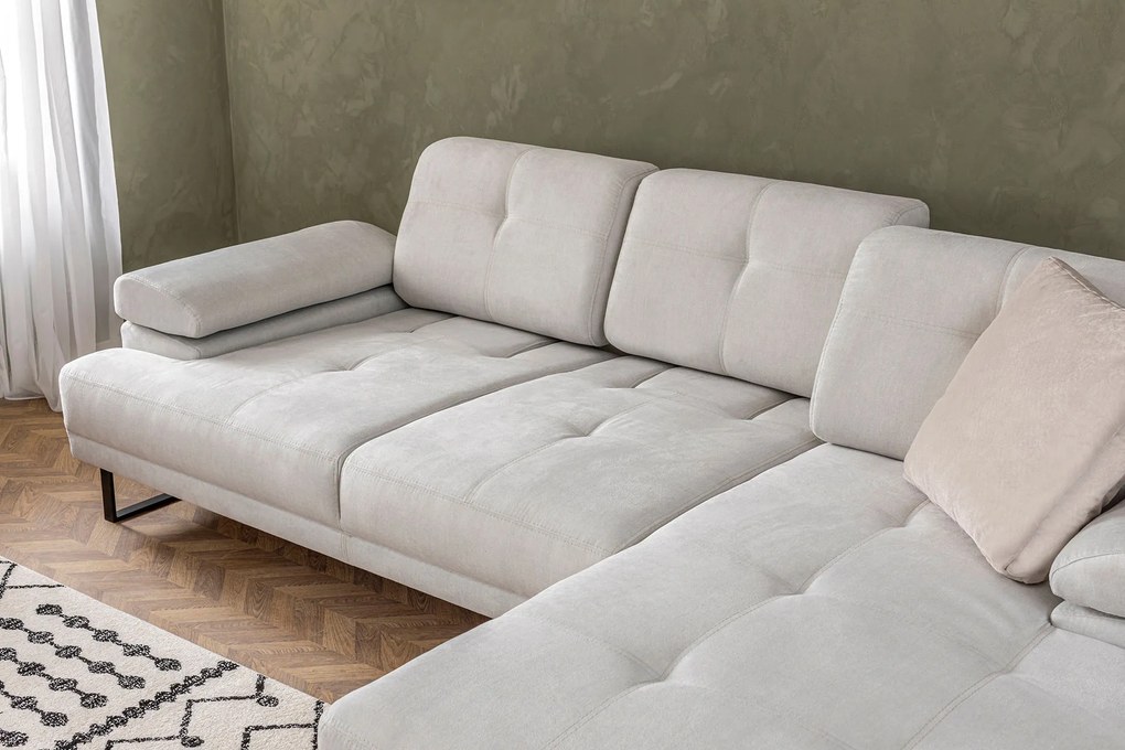 Hanah Home Třímístná pohovka MUSTANG béžová pravá 560ARE1210