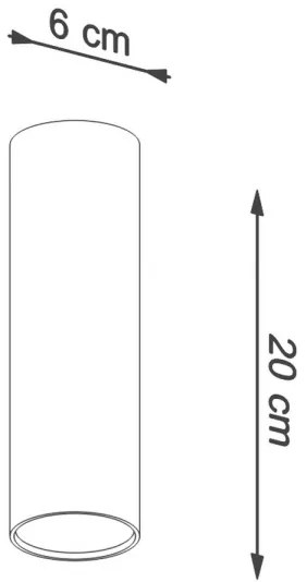 Sollux SL.0997 - Bodové svítidlo LAGOS 1xGU10/10W/230V 20 cm bílá