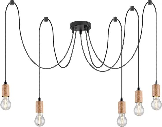 Rabalux 72075 - Lustr na lanku DOLLIEN 5xE27/60W/230V pavouk buk