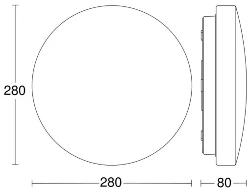 Steinel 069698-LED Koupelnové stropní svítidlo RSPRO P1 LED/8,2W/230V 4000K IP54