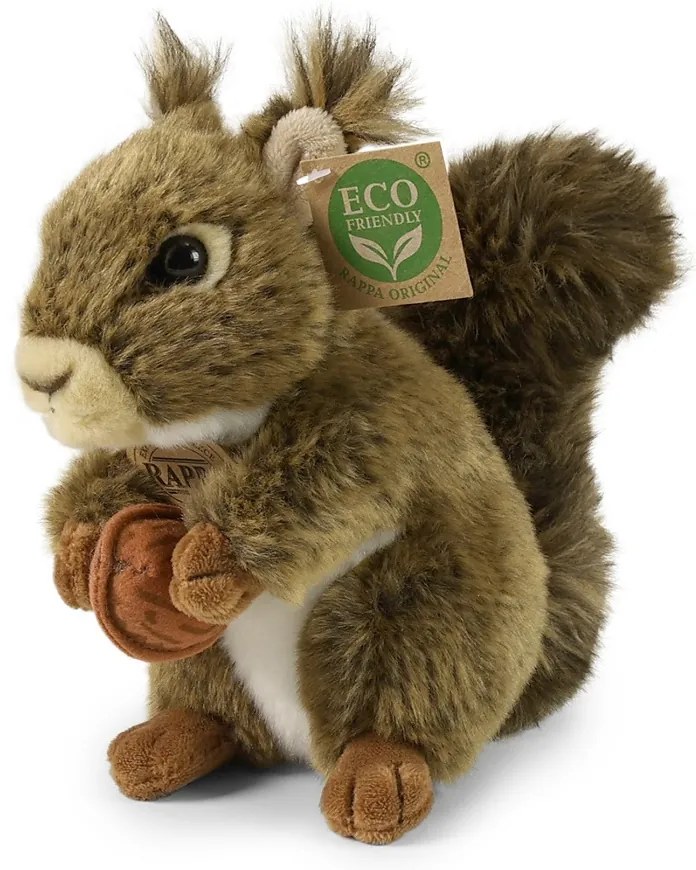 Rappa Plyšová veverka s oříškem 17 cm ECO-FRIENDLY