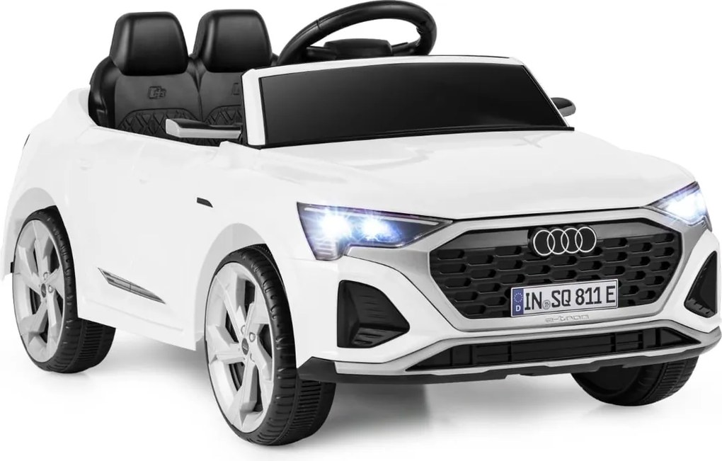 Costway Licencované elektrické vozidlo Audi SQ8 Dětské auto 12-V s – bílý