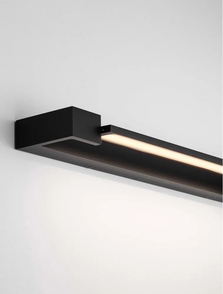 Matně černé hliníkové LED nástěnné svítidlo Arga – Nova Luce