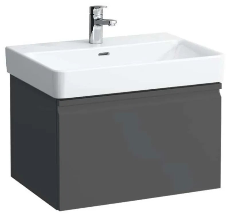 Laufen Pro S - Umyvadlová skříňka, 62x45x39 cm, 1 zásuvka, grafit mat H4834220964801