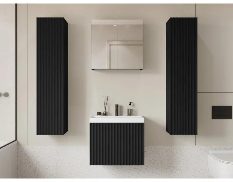 Koupelnový nábytek Damysos II XL, Barva: černý grafit, Sifon k umyvadlu: ano, Baterie: Maro Blo 020M
