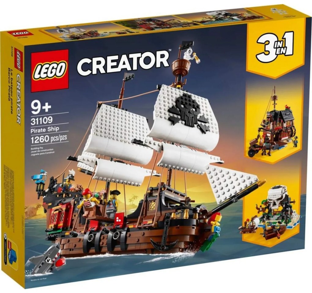 Lego stavebnice lego creator 31109 pirátská loď